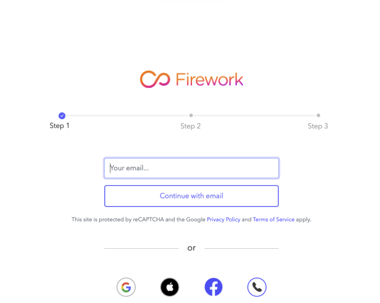 Setup Your Firework Business Portal Account